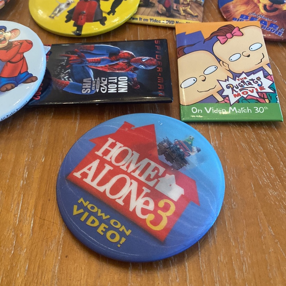 Rugrats Spider-Man Movie Button Pins So Cool And Rare - Gem